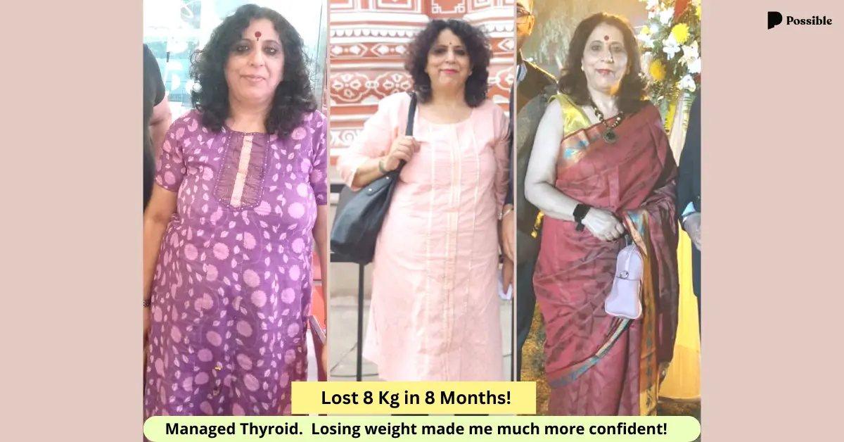 Indu Malik - Lost 8Kg in 8 Months & Managed Thyroid! - Possible